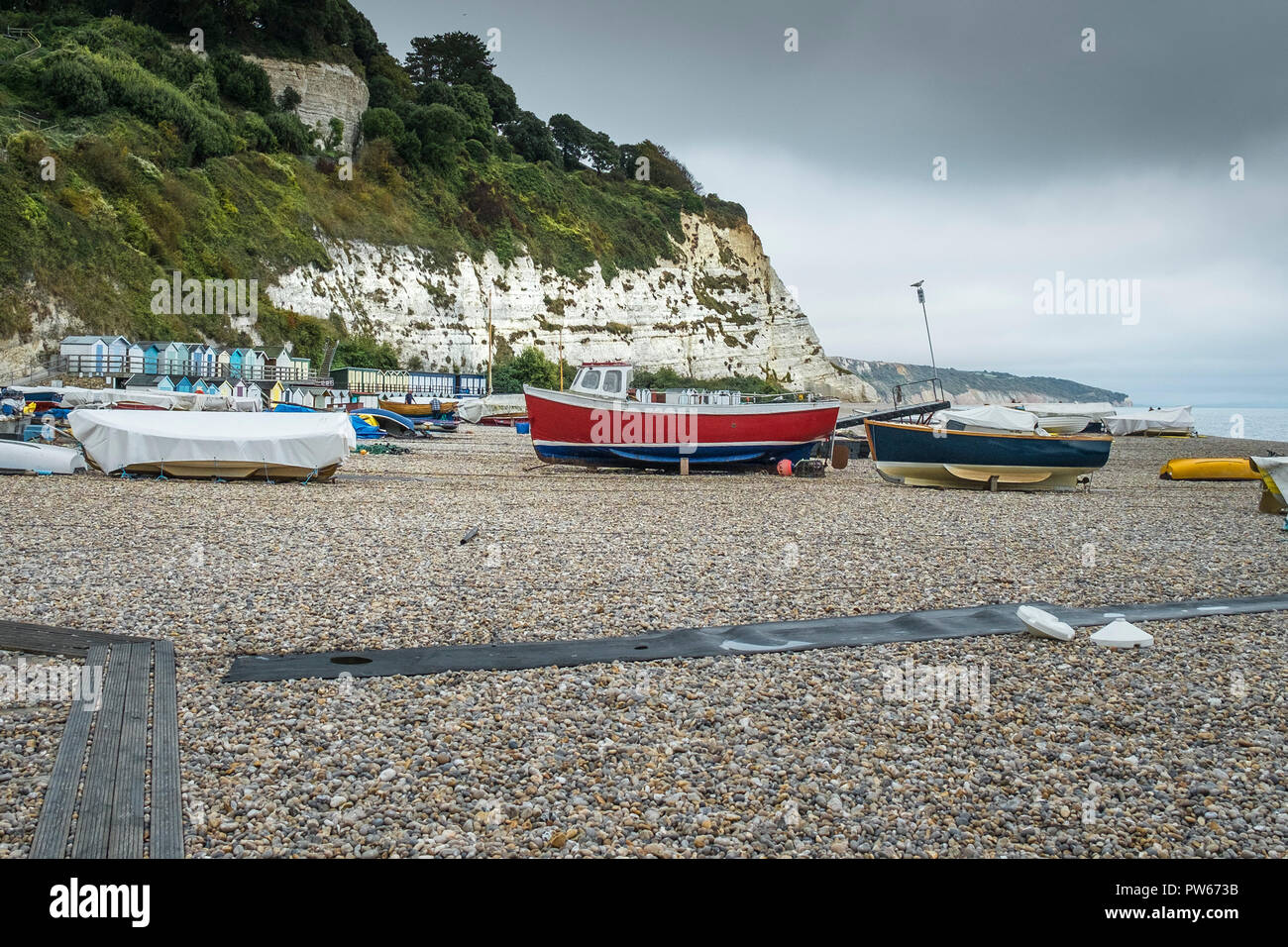 Beer Beach in Devon Stock Photo - Alamy