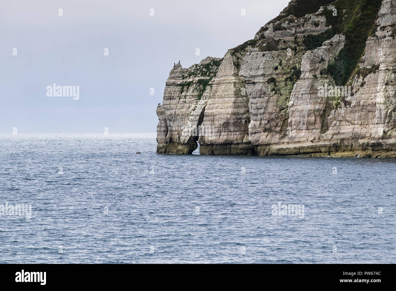 The Chalk cliffs at Beer Beach in Devon Stock Photo - Alamy