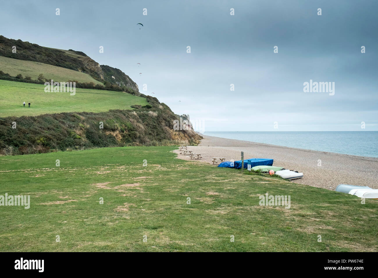 Branscombe Beach on the Jurassic Coast in Dorset Stock Photo - Alamy