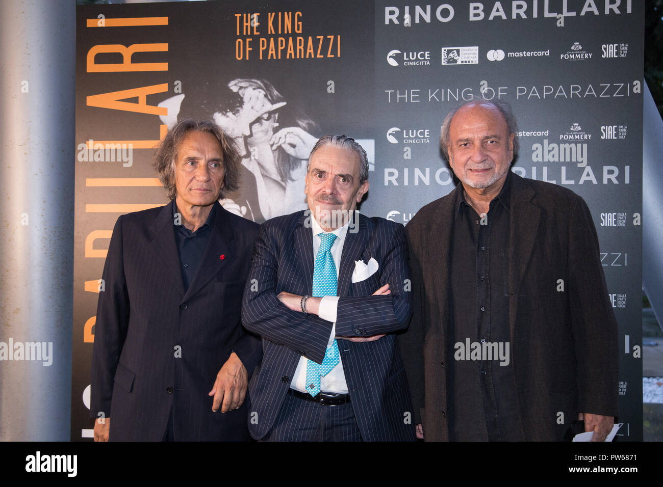 Rome, Italy. 11th Oct, 2018. Rino Barillari with Massimo Spano e ...