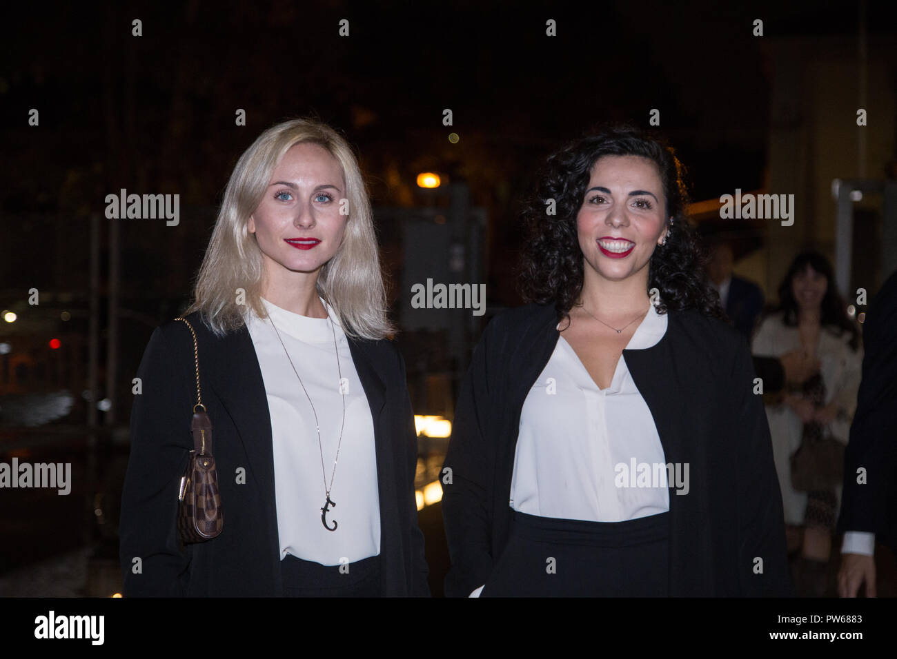 Rome, Italy. 11th Oct, 2018. Francesca Nerozzi and Valentina Ruggeri ...