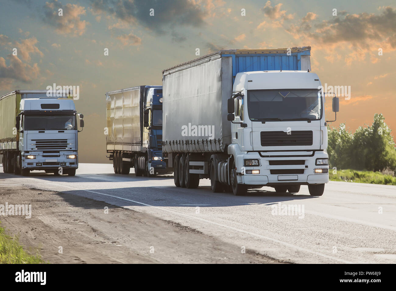 Truck highway road transportation transport traffic trucks sky vehicle ...