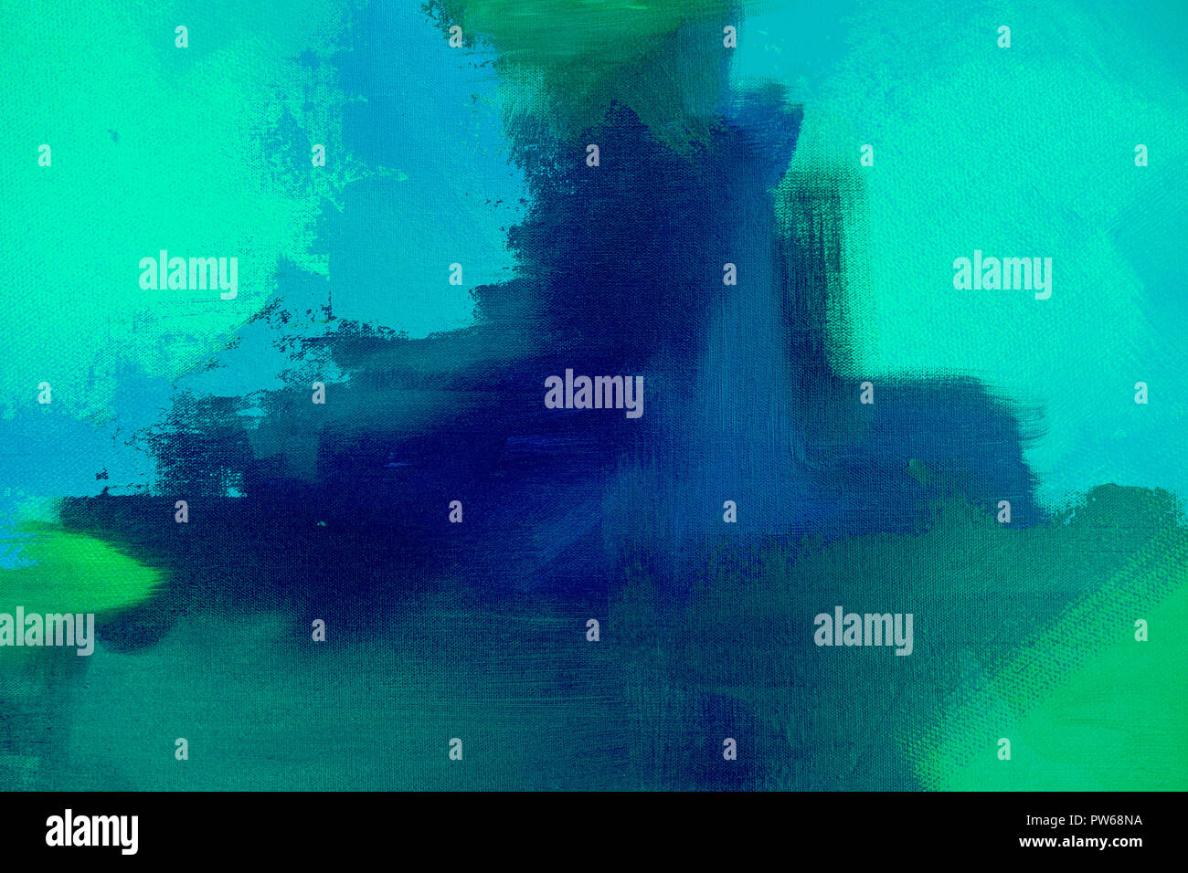 random brush color strokes on canvas Stock Photo - Alamy