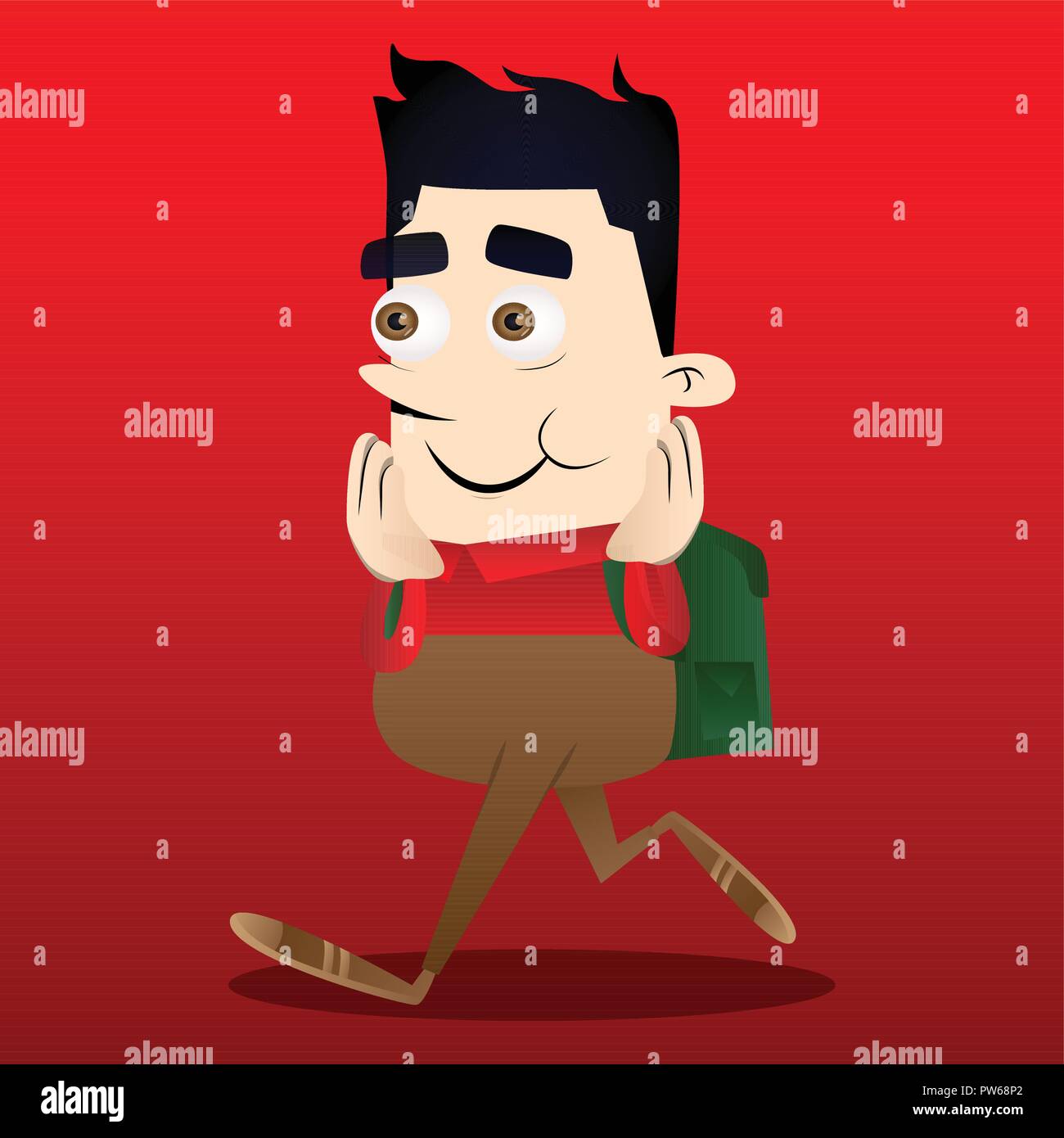 Touching child skin Stock Vector Images - Alamy