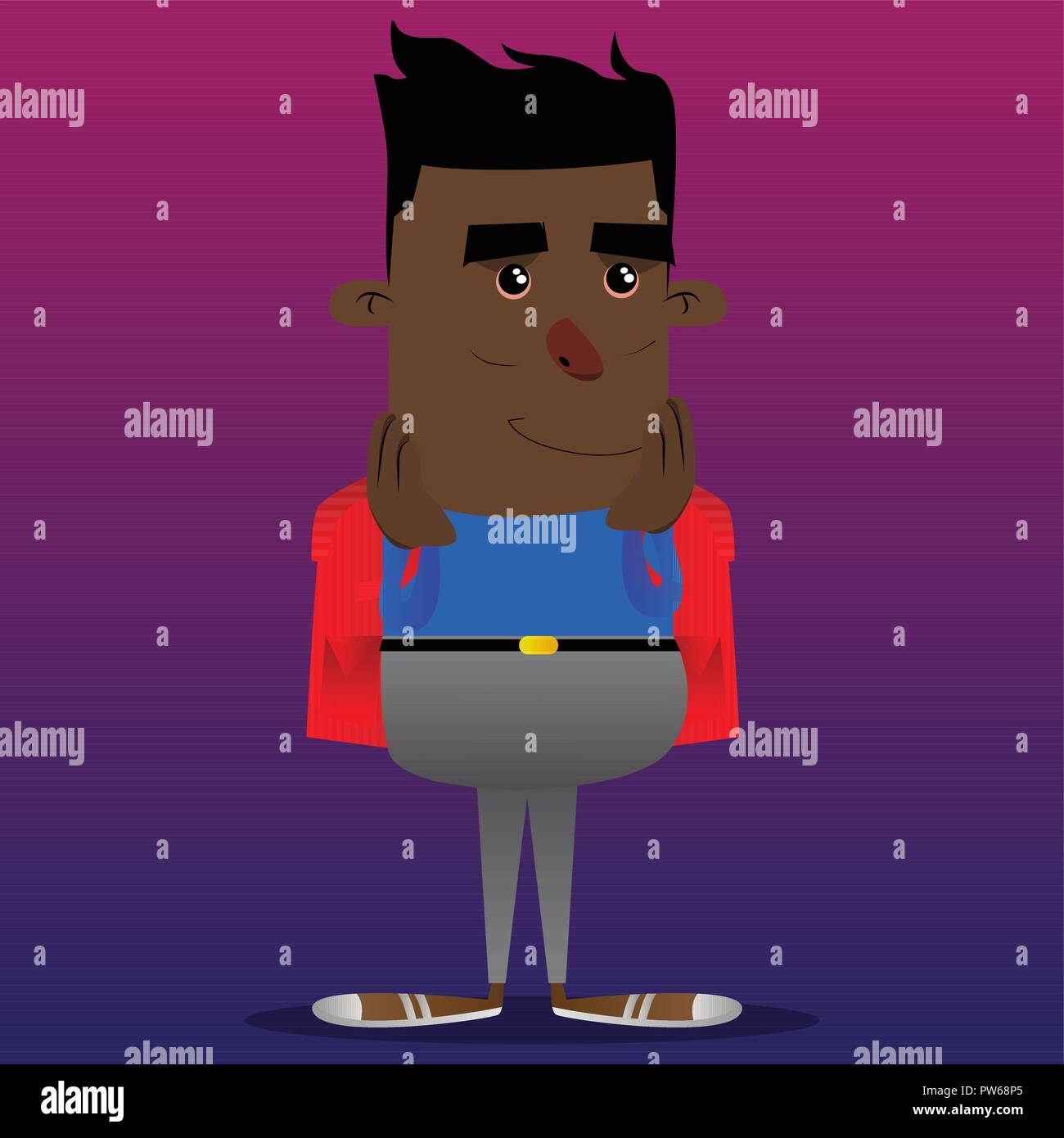 Boy with sensitive face Stock Vector Images - Alamy