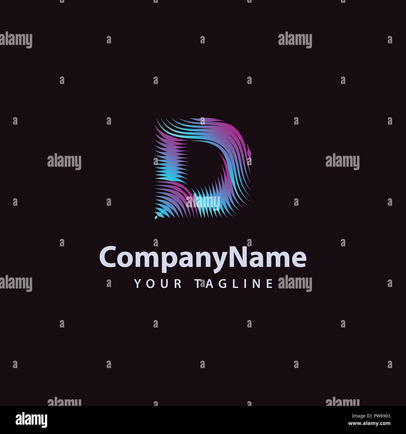 Line d letter hi-res stock photography and images - Alamy