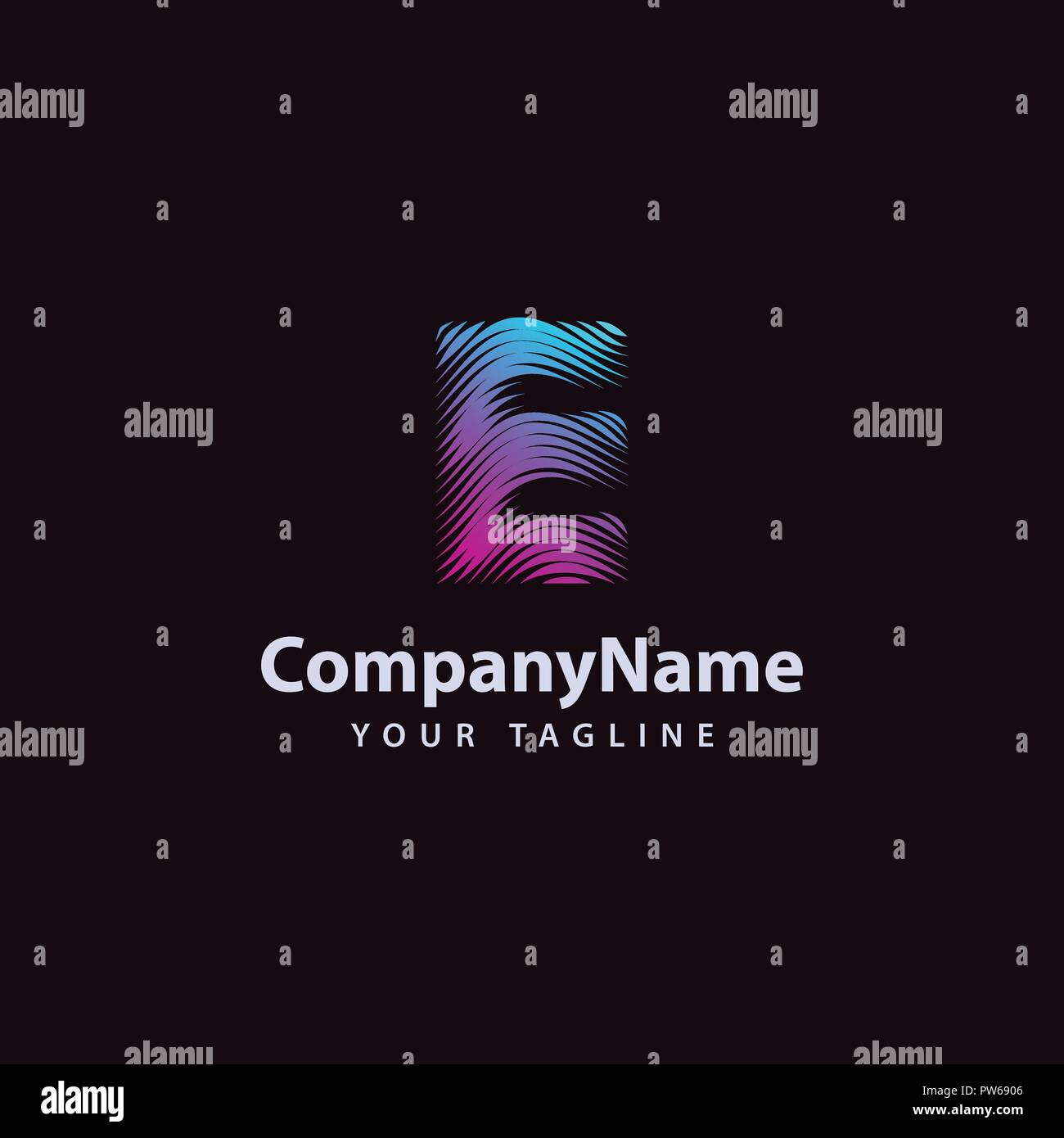 Modern e logo hi-res stock photography and images - Alamy