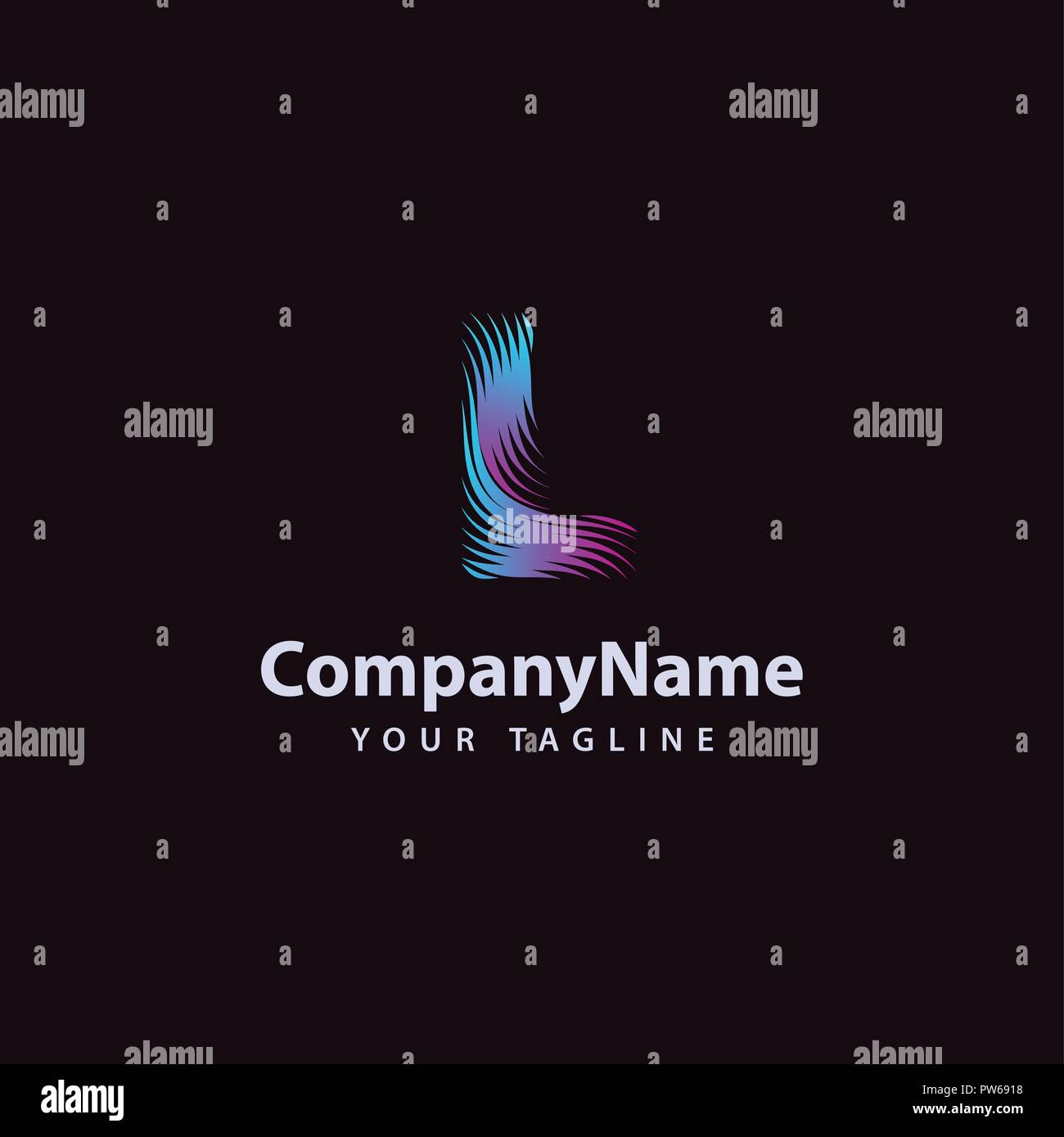 Modern l logo design hi-res stock photography and images - Alamy