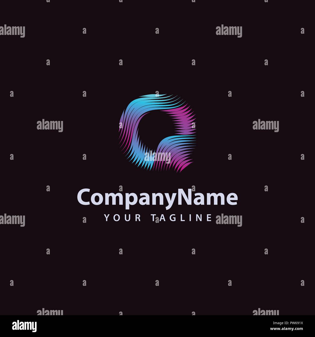 Line art q logo hi-res stock photography and images - Alamy