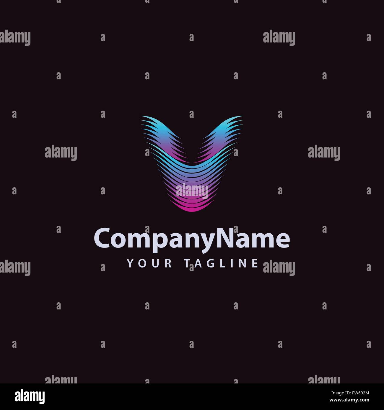 Modern v logo Stock Vector Images - Alamy