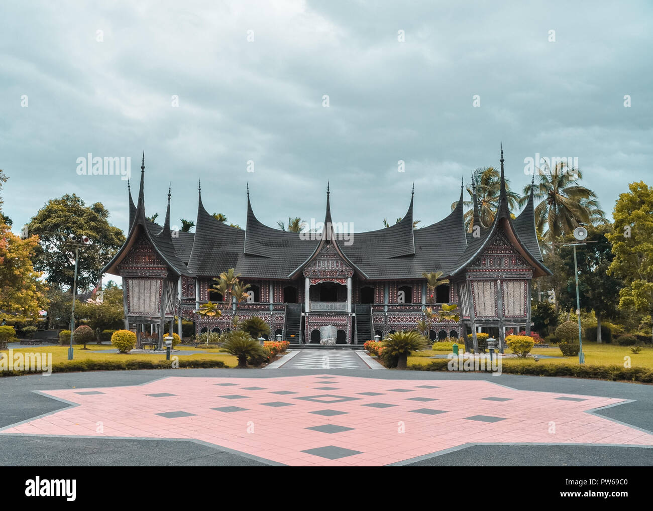 A Traditional House of Minang Tribe in Payakumbuh, West Sumatra ...