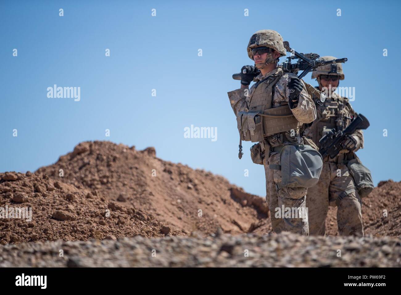 U.S. Marine Corps infantry Marines assigned to Kilo Company, 3rd ...
