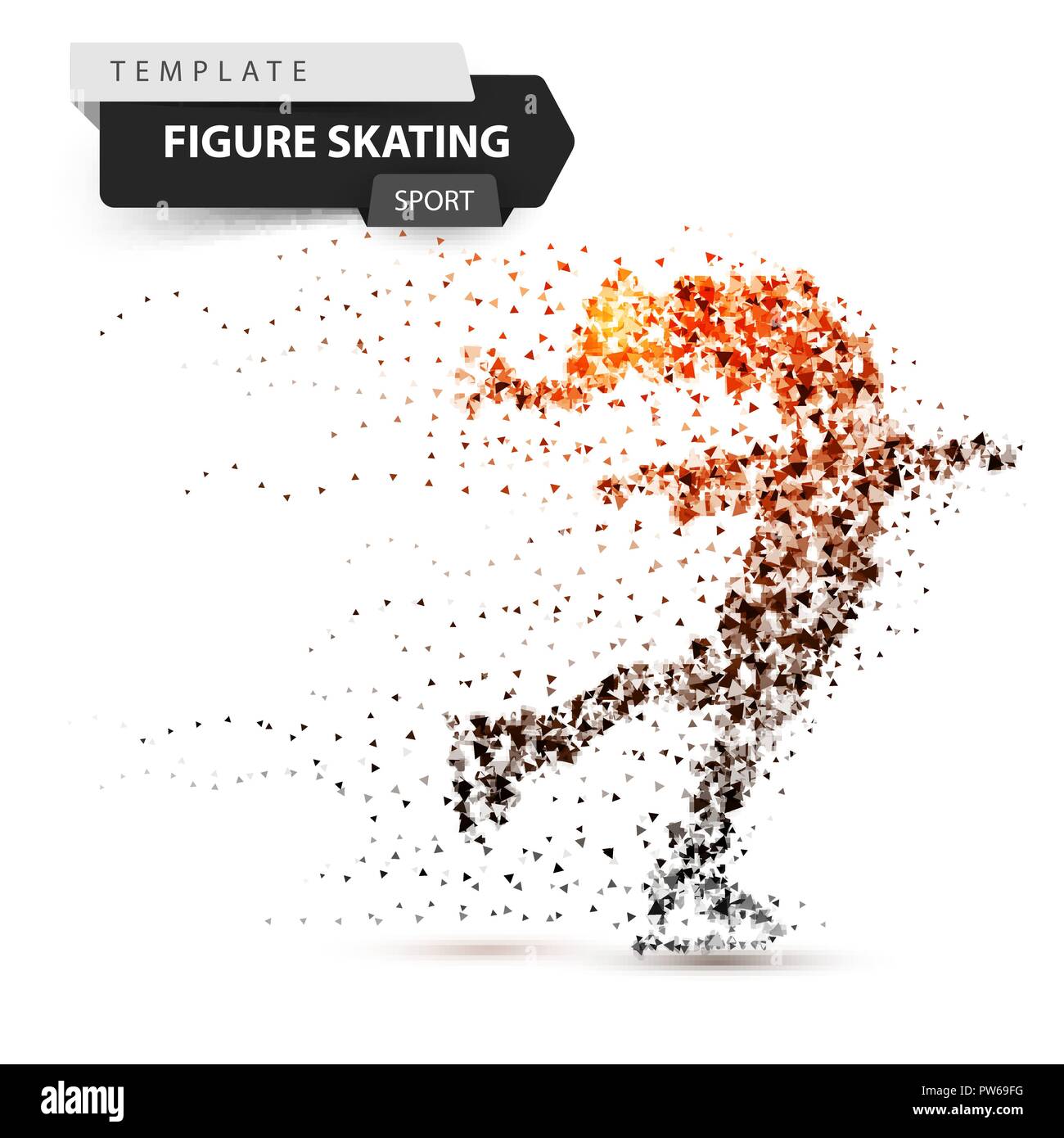 Figure scating - sun triangle illustration Stock Vector Image & Art - Alamy