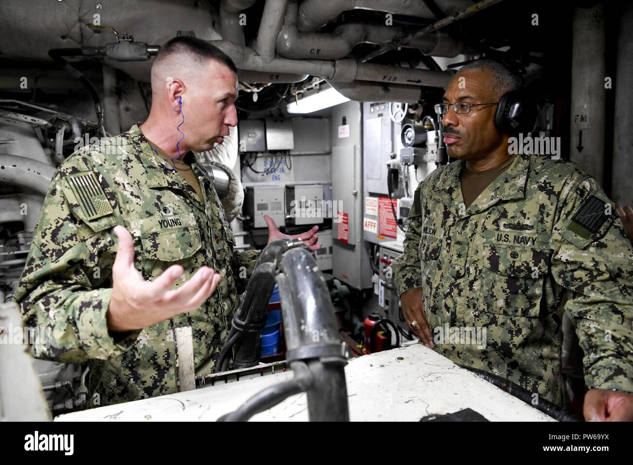 MANAMA, Bahrain (Sept. 30, 2017) Lt. Cmdr. Roger Young, commanding ...