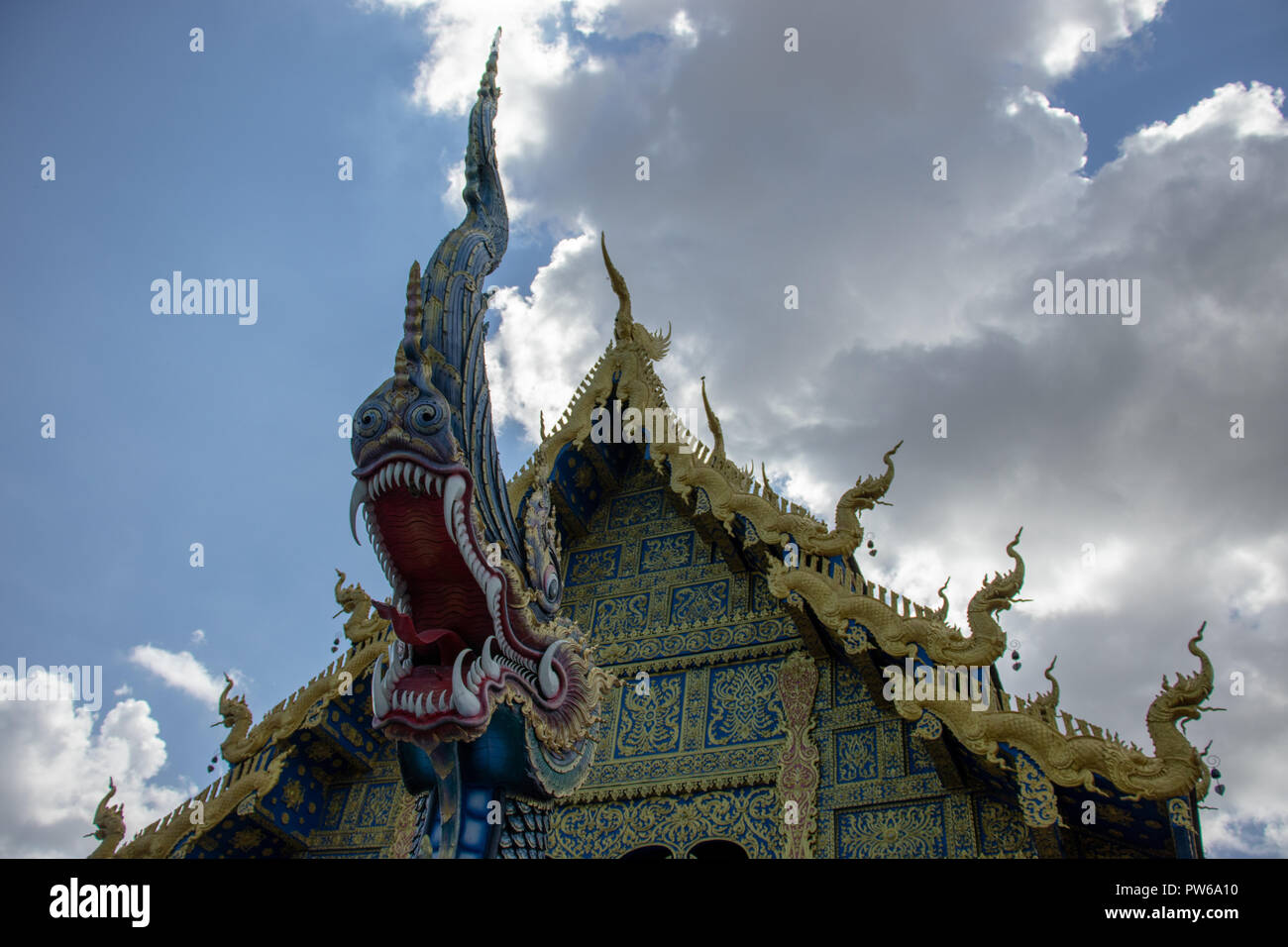 Blue temple thailand Stock Photo - Alamy