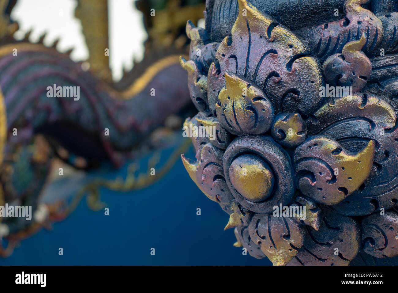 Blue temple thailand Stock Photo - Alamy