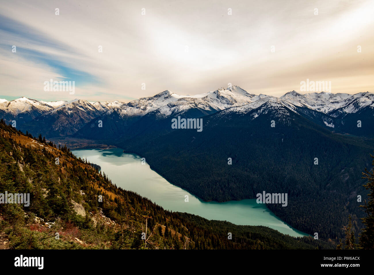 Alpine Lake on a Mountain Hike Stock Photo - Alamy