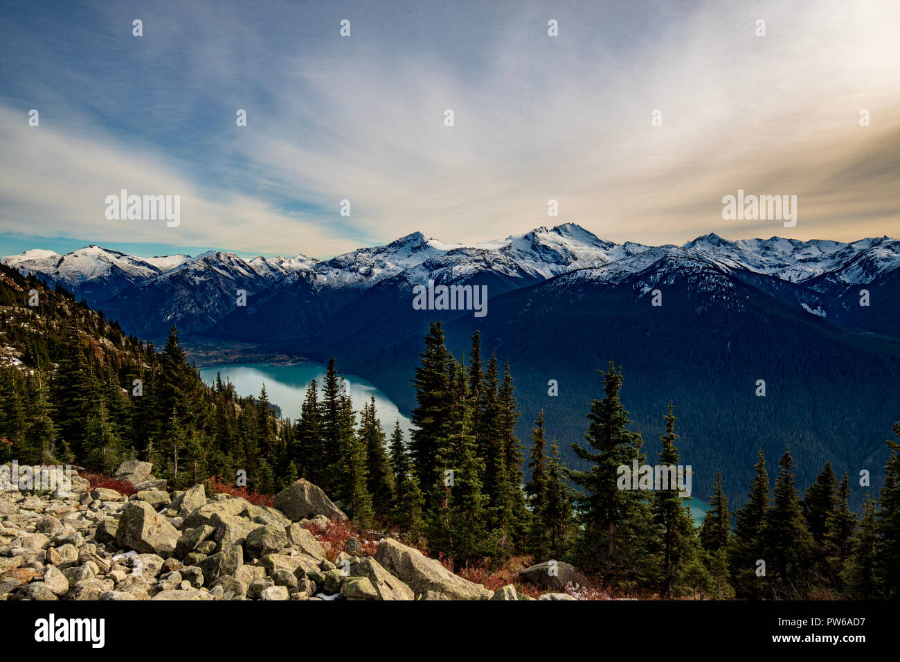 Alpine Lake on a Mountain Hike Stock Photo - Alamy