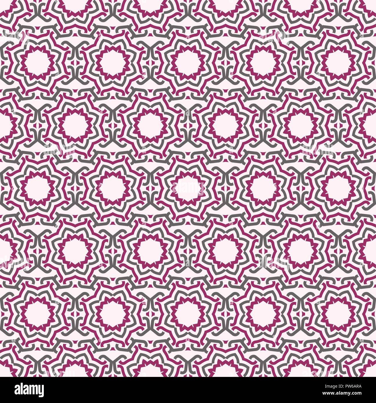 Seamless pattern decorative symmetries, ornament pattern vector ...