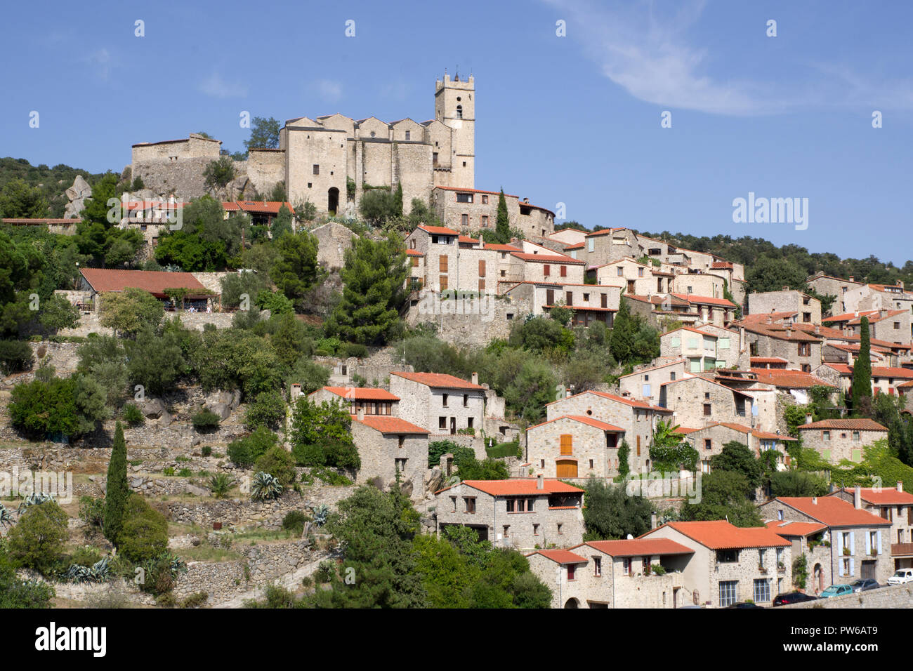 Eus France a most beautiful village Stock Photo - Alamy