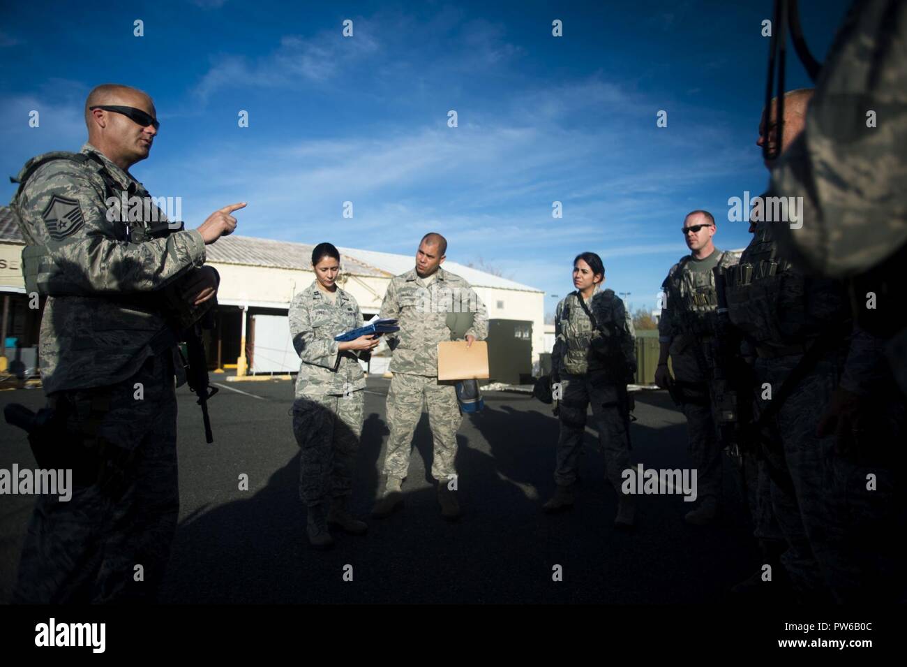U.S. Air National Guard Senior Master Sgt. Rick Day, security forces ...