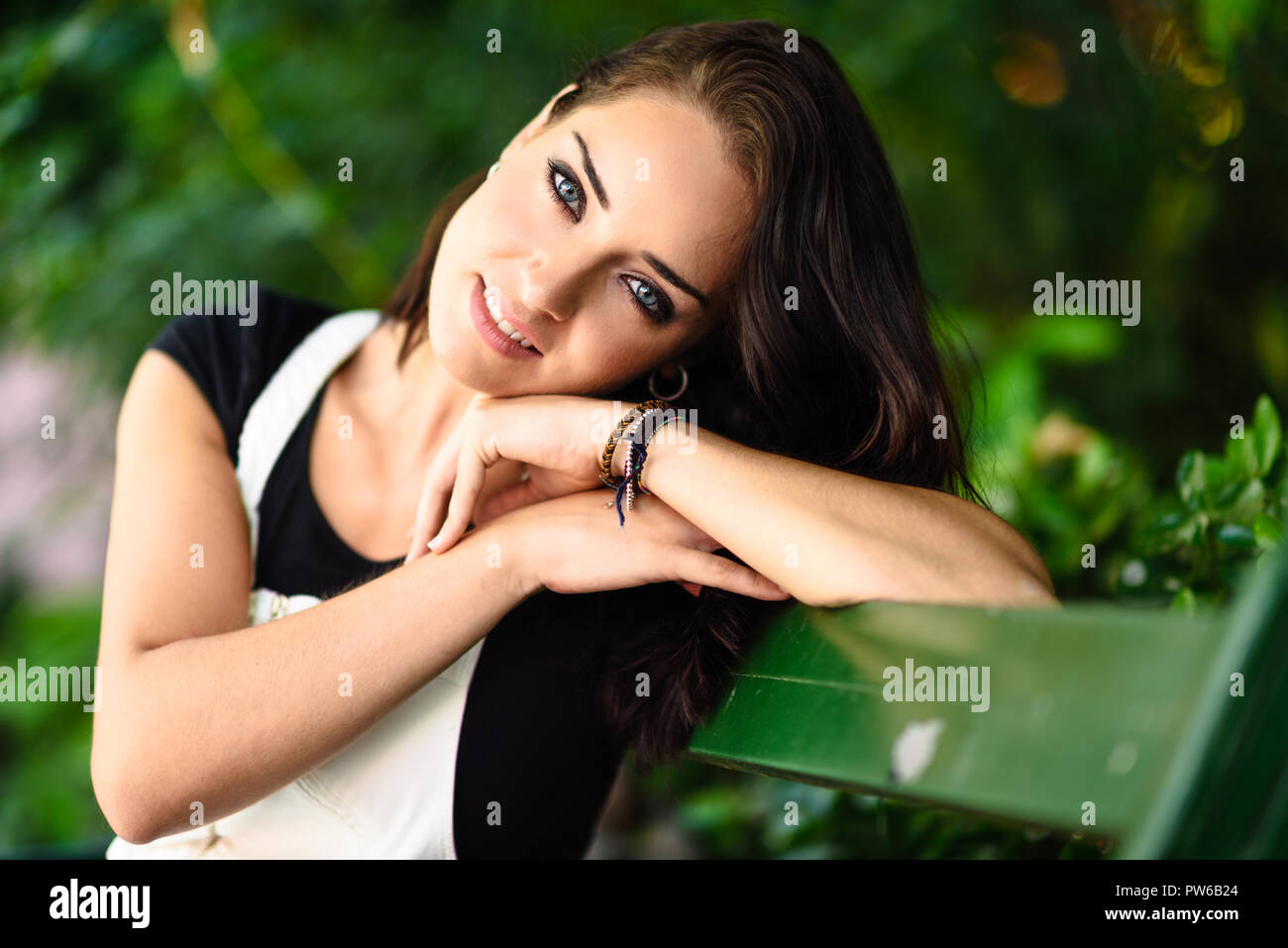 Beautiful eyes woman look camera hi-res stock photography and images ...