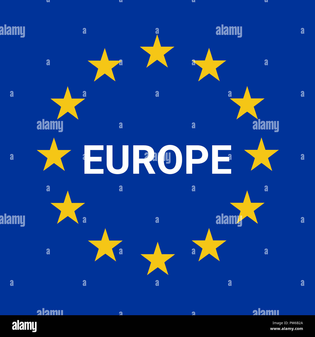 European Union sign illustration Stock Photo - Alamy
