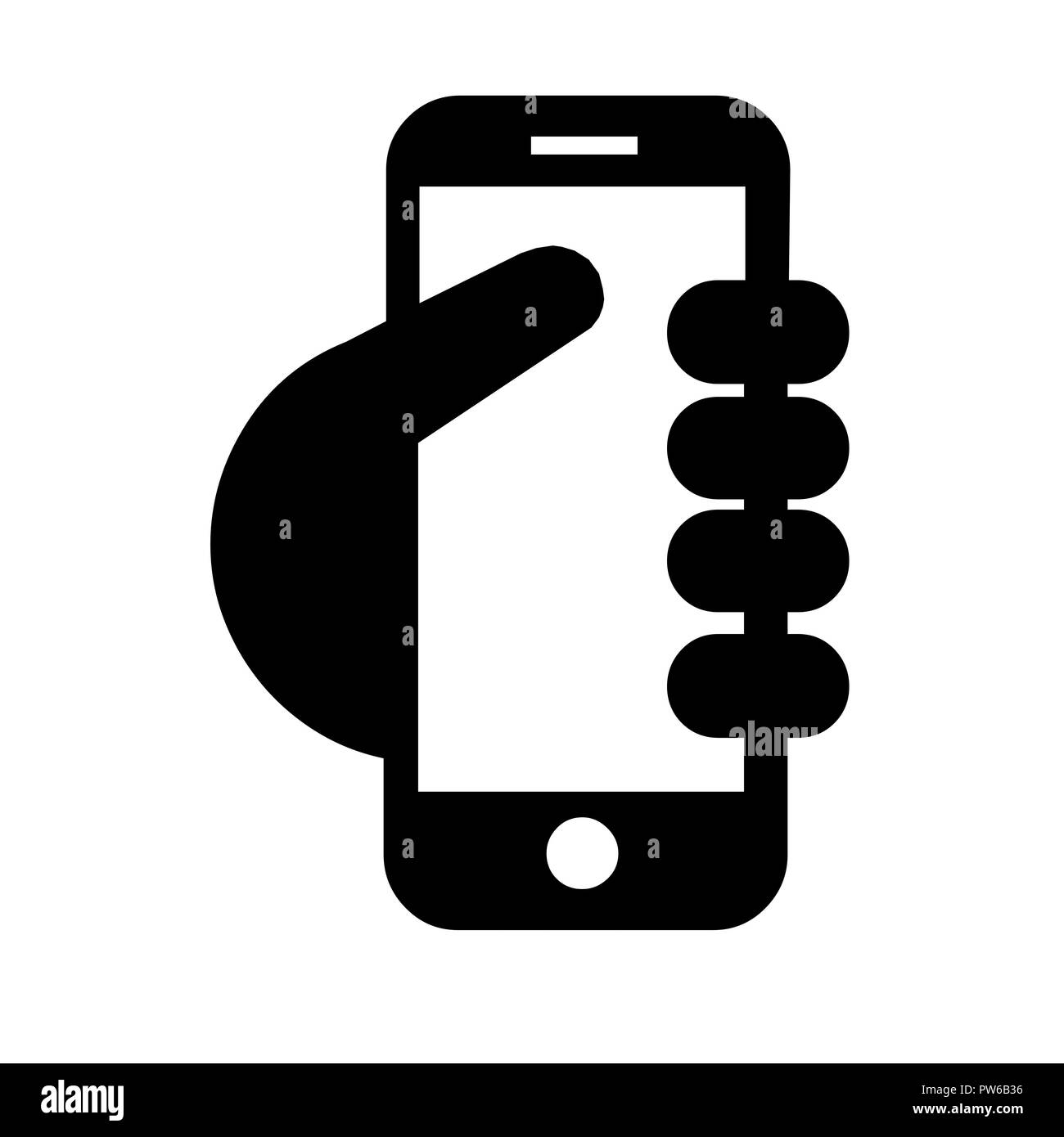 Smartphone icon symbol illustration Stock Photo - Alamy
