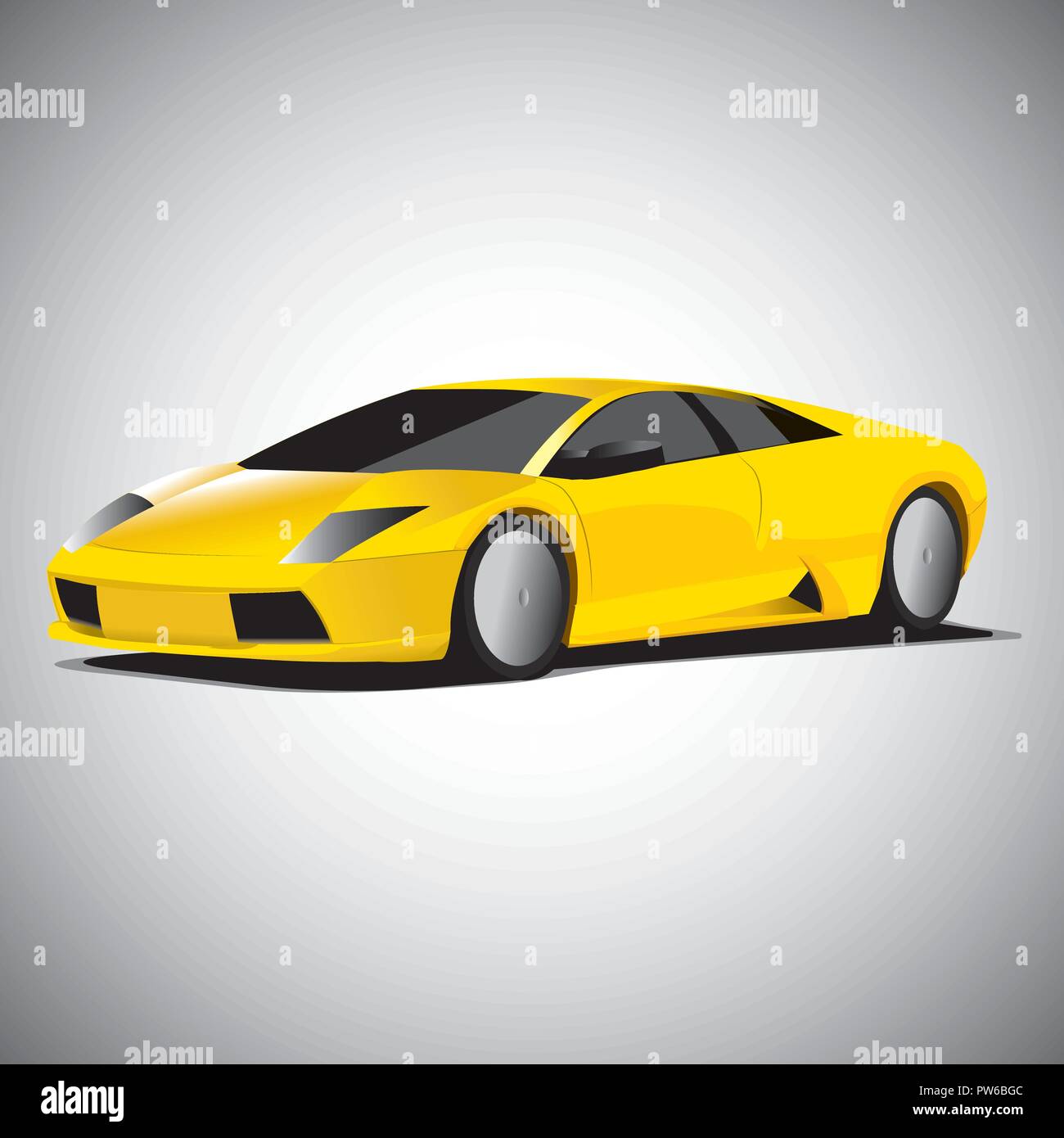 Realistic car vector illustration Stock Vector Image & Art - Alamy