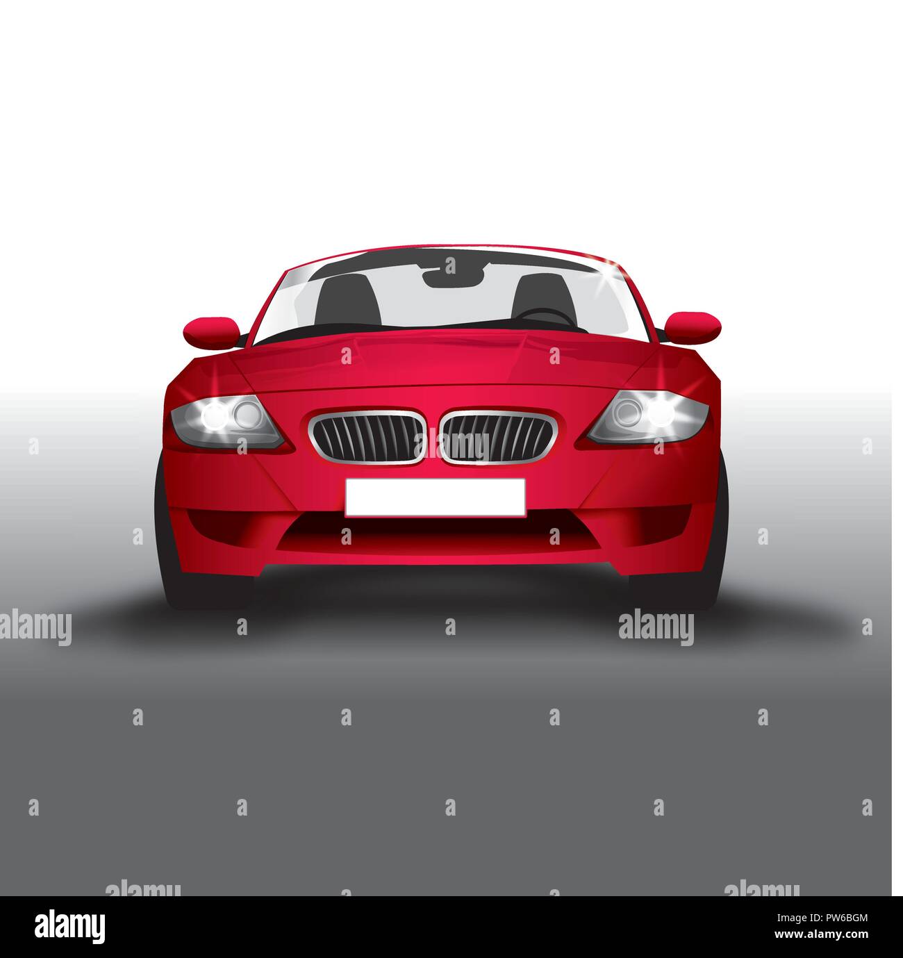 Front face car Stock Vector Images - Alamy