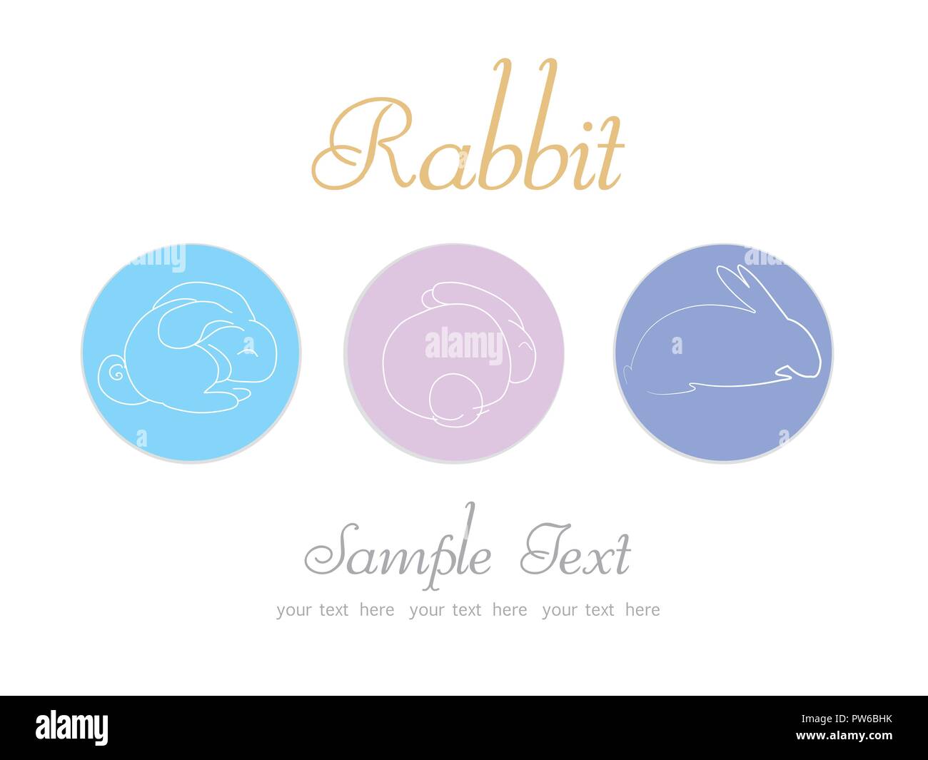 collection of Easter themed icons and logos for multiple uses. vector ...