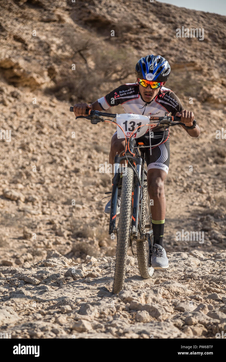 Mountain Bike Race, Cross country. Muscat, Oman Stock Photo - Alamy