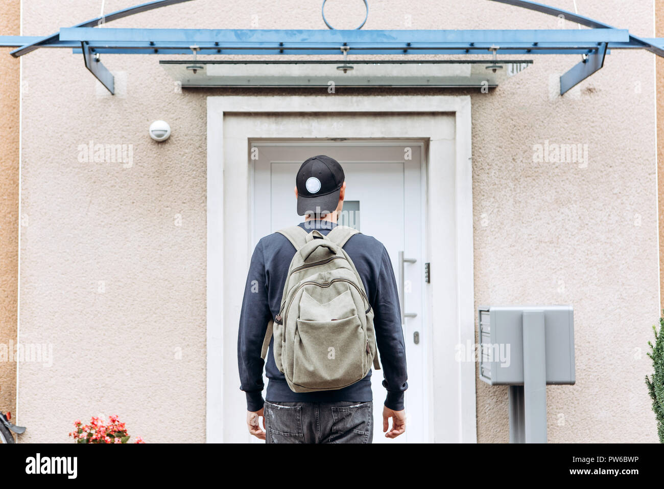 A tourist goes to the guesthouse or hostel in order to stay in a room ...