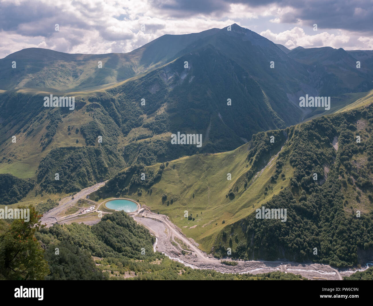 View from the Russia-Georgia Friendship Monument overlooking the Devil ...