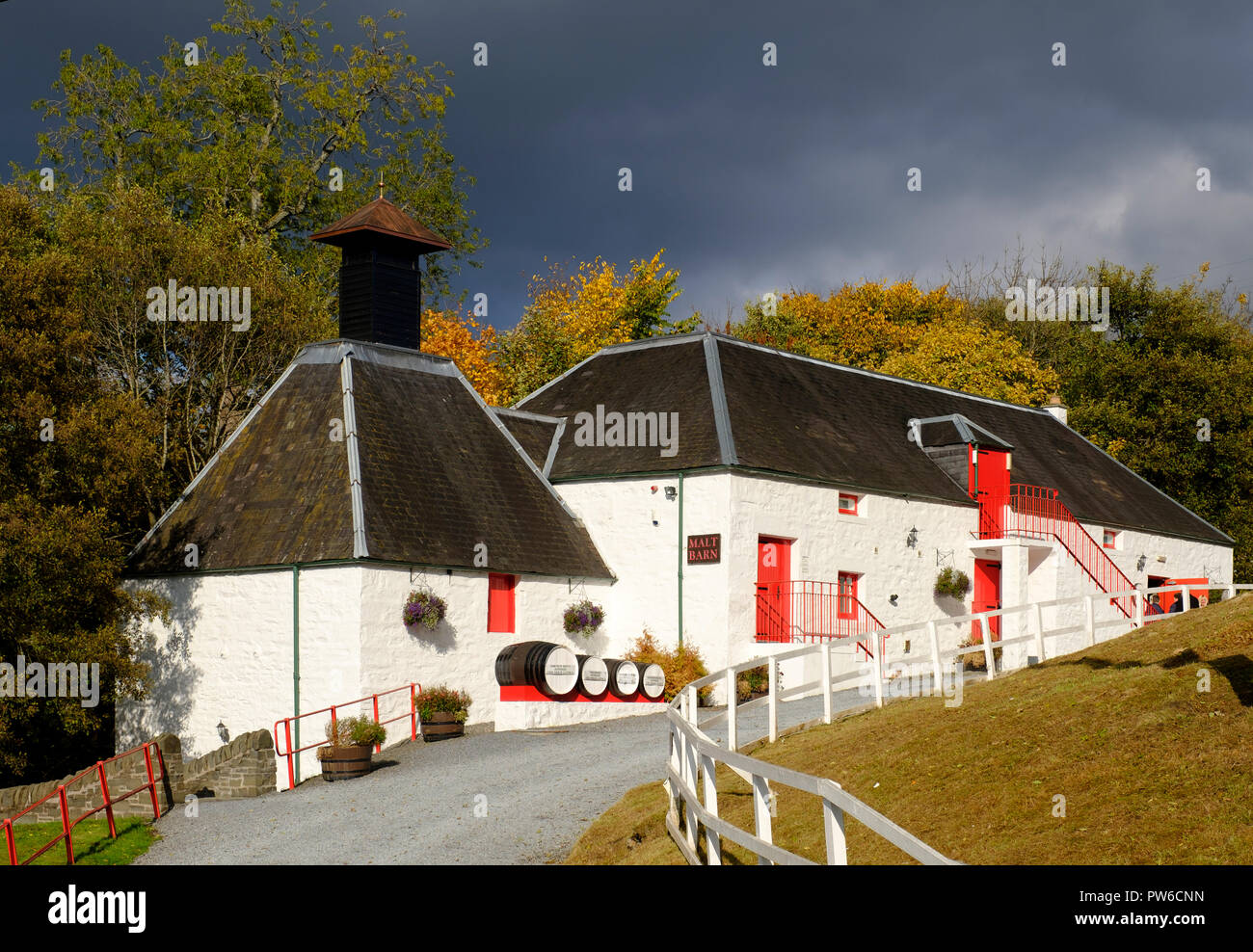 Edradour Distillery in Pitlochry, Scotland, United Kingdom Stock Photo ...