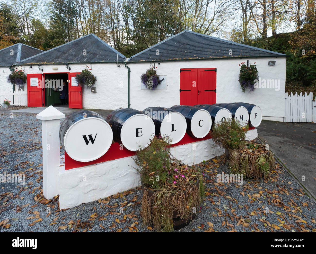 Edradour Distillery in Pitlochry, Scotland, United Kingdom Stock Photo ...