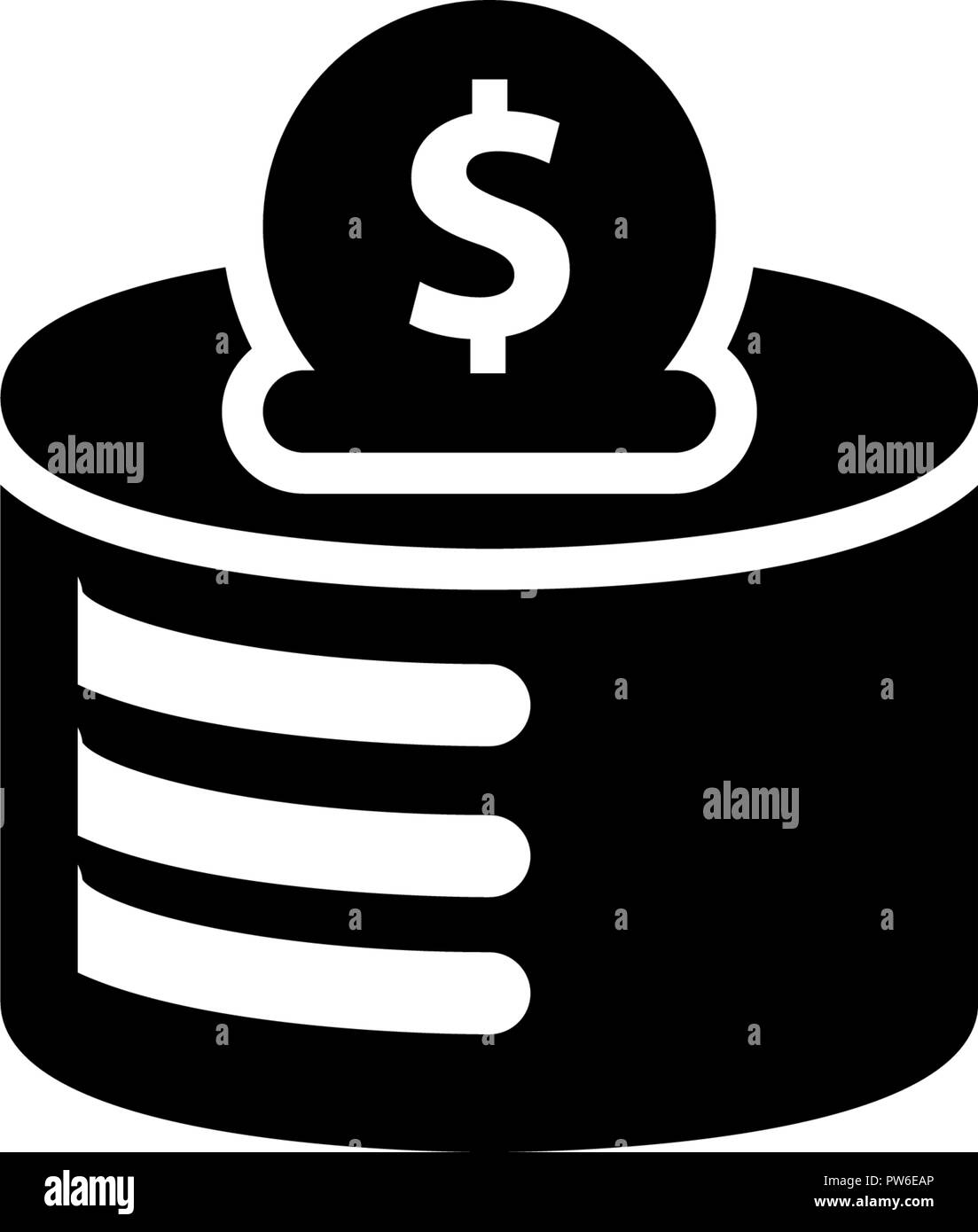 Money Template Solid Icon Isolated Stock Vector Image & Art - Alamy