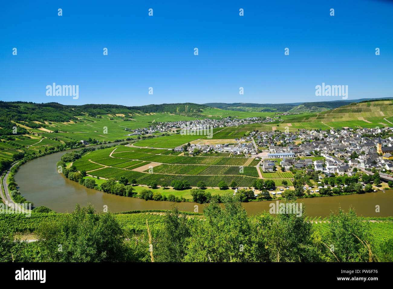 Leiwen village on the Moselle Stock Photo - Alamy
