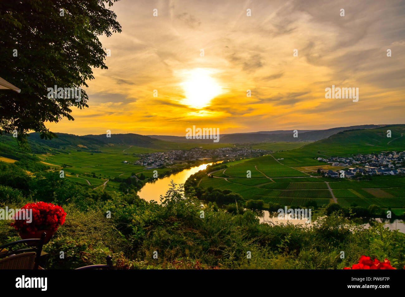 Leiwen village on the Moselle Stock Photo - Alamy