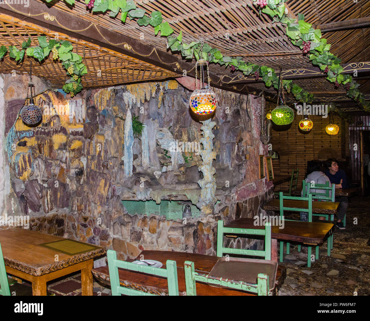 Cairo, Egypt - April 2018. Typical Egyptian restaurant Stock Photo - Alamy