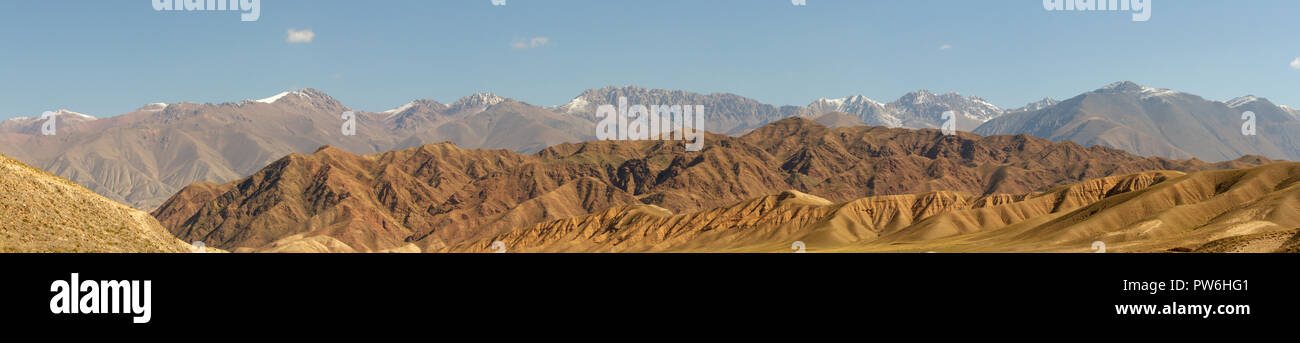 Panorama of Chu River Valley gorge in rural Kyrgyzstan Stock Photo - Alamy