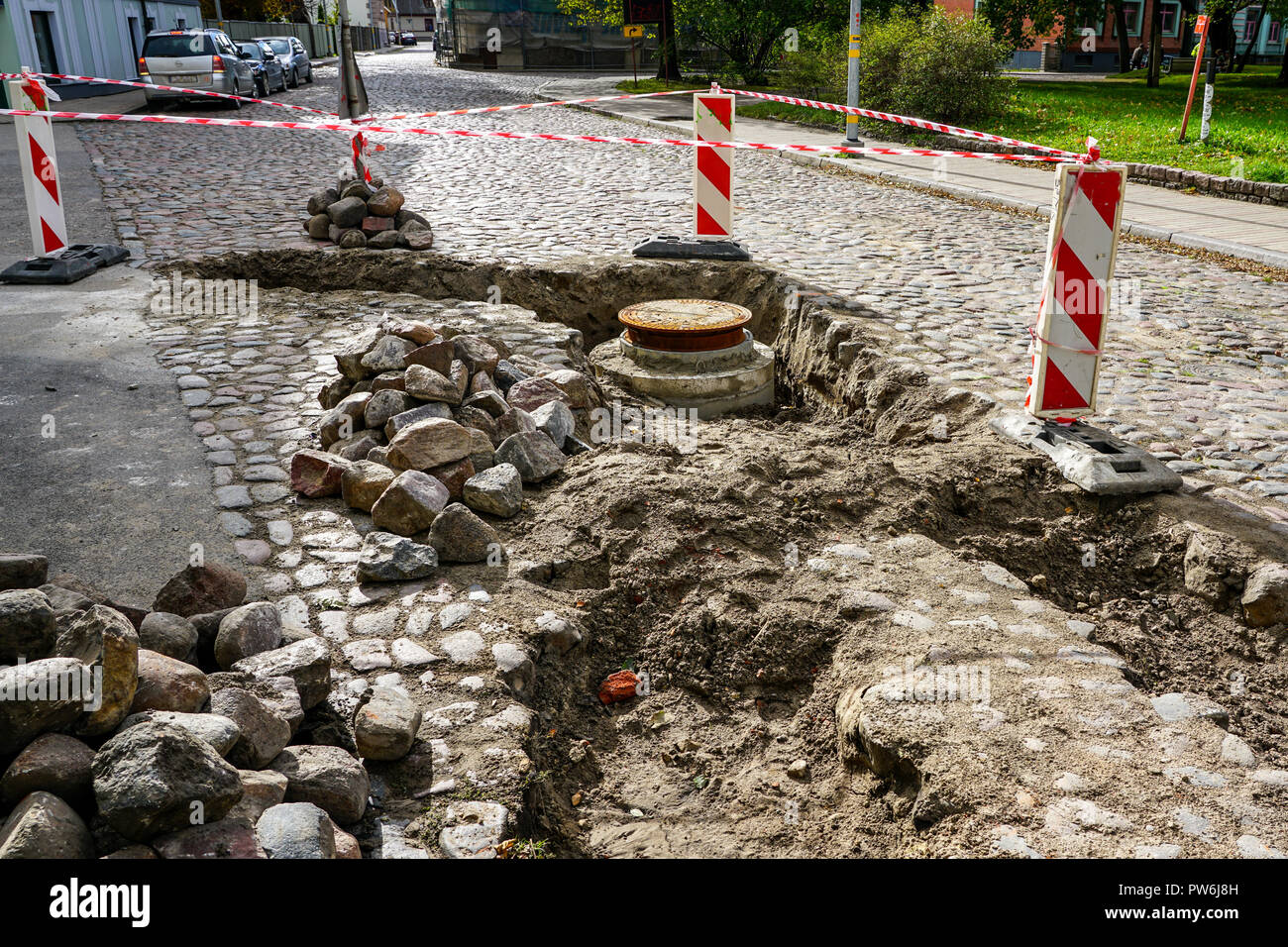 repair and replacement of underground communications on the city street ...