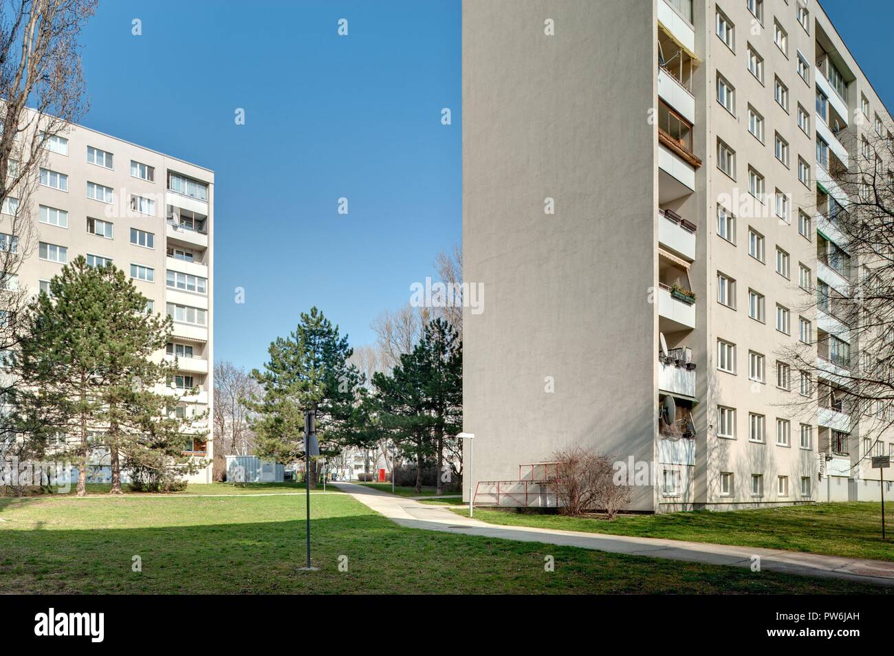 Wien, Gemeindebau der 1970er Jahre, Per-Albin-Hansson-Siedlung Ost ...