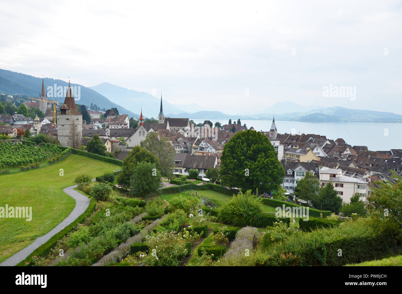 Zug town, Switzerland Stock Photo - Alamy