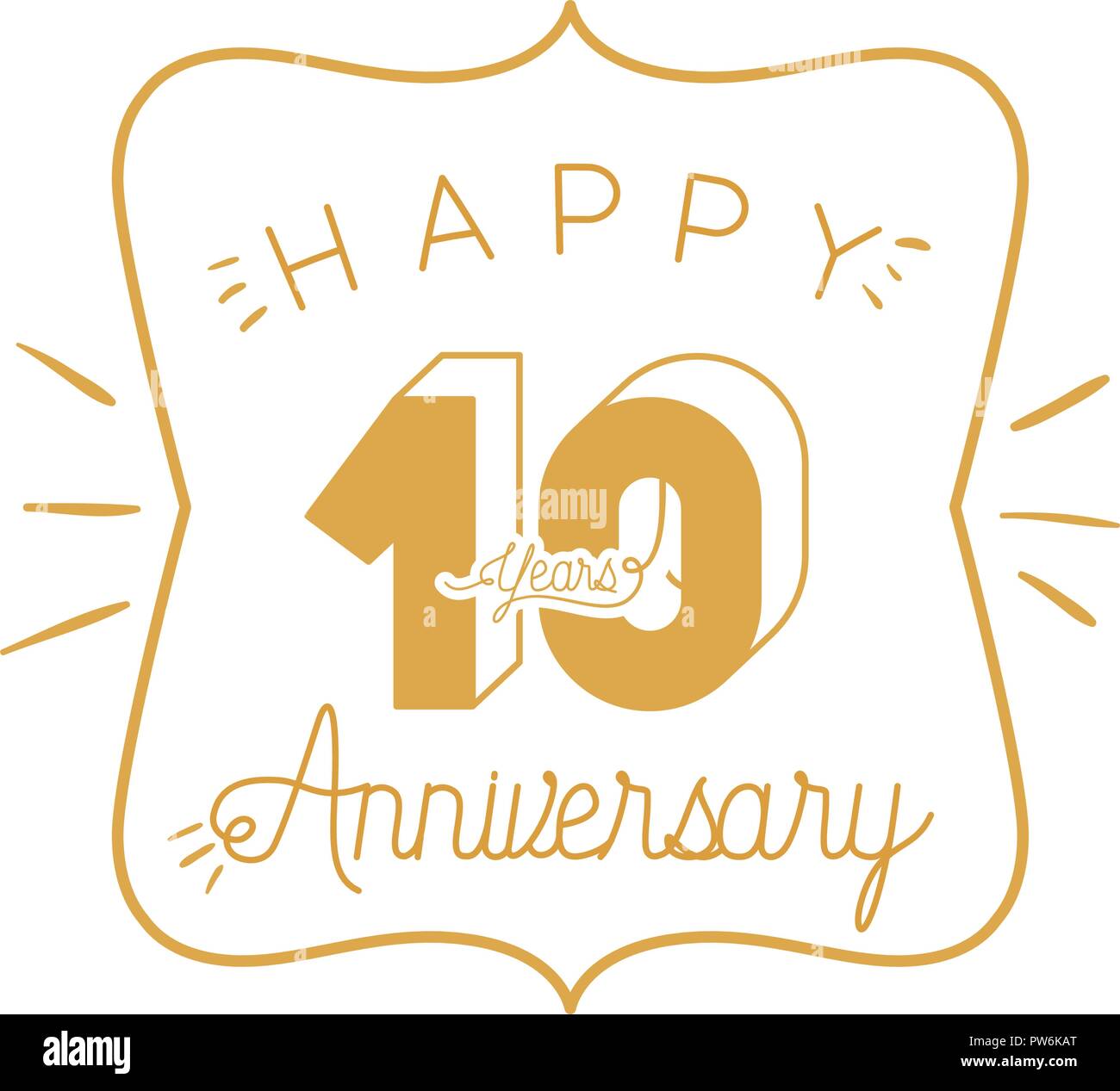 Number 10 party invite Stock Vector Images - Alamy