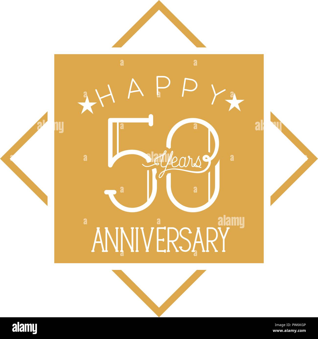 50 years anniversary golden label Stock Vector Images - Alamy