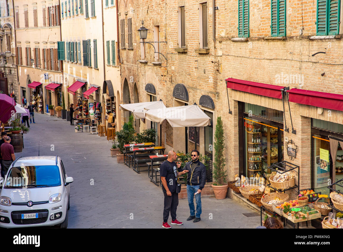 Historic centre of Montepulciano, a town community in Tuscany popular ...