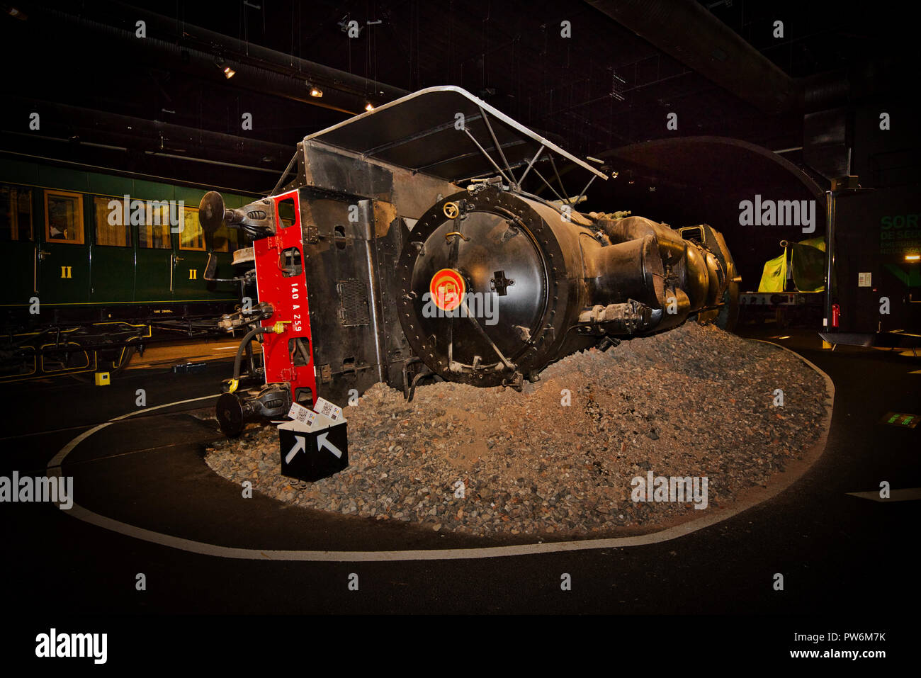 History Old Train Railway Museum Mulhouse France Stock Photo - Alamy