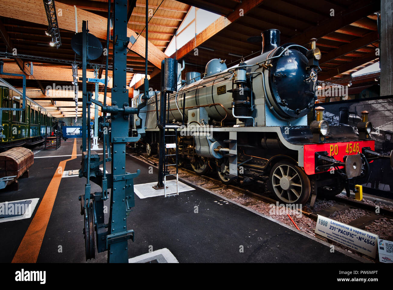 History Old Train Railway Museum Mulhouse France Stock Photo - Alamy