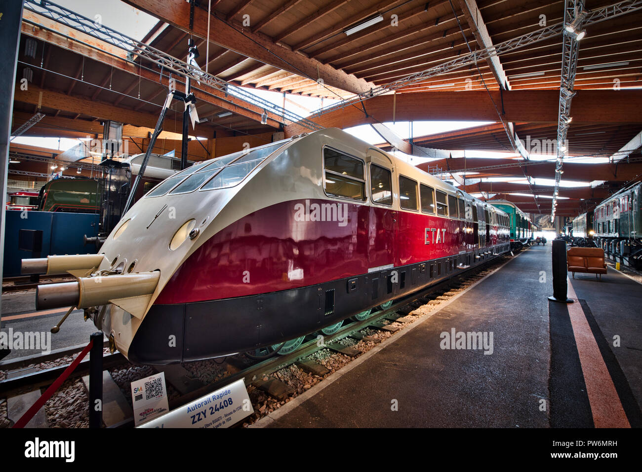 History Old Train Railway Museum Mulhouse France Stock Photo - Alamy